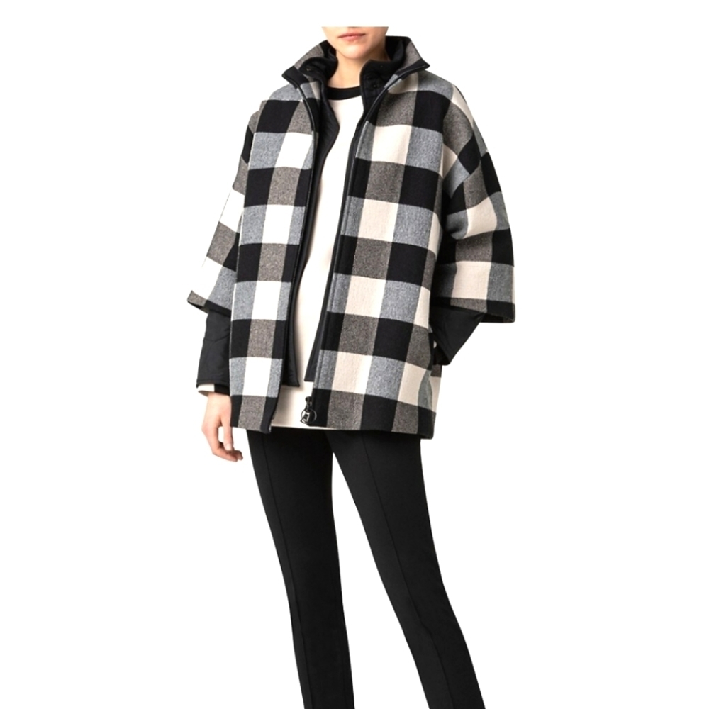 Melrose And Market Buffalo Check Poncho - Gem